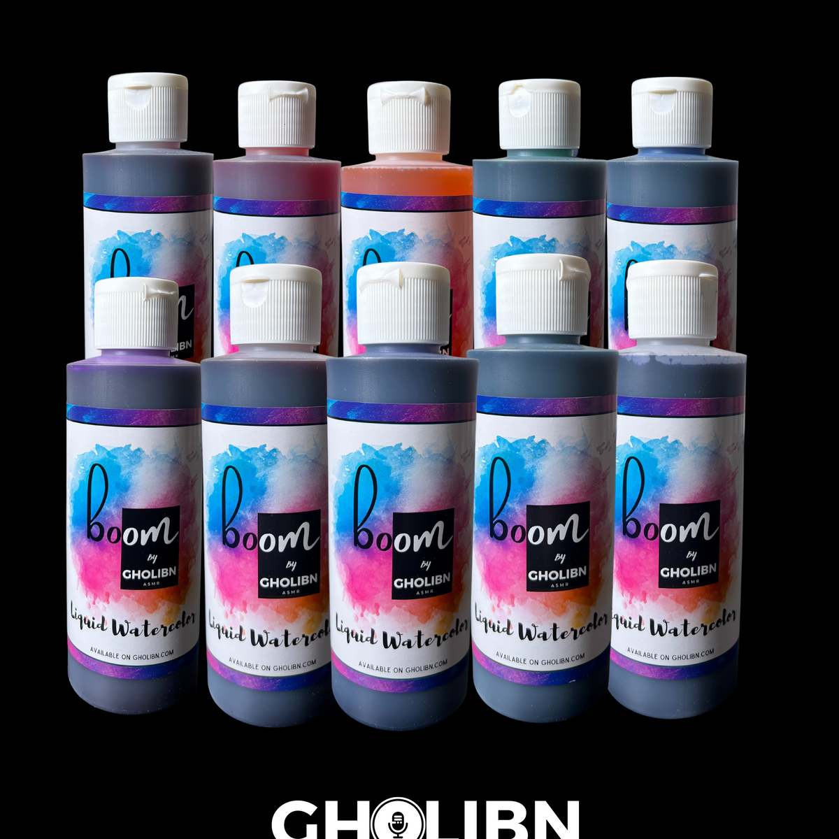 Boom Liquid Watercolor Bundle 10x – Gholibn